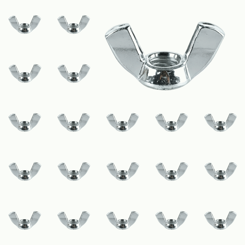 M6 Stainless Steel Butterfly Wing Nut Fastener (50 Pack) - MYSO